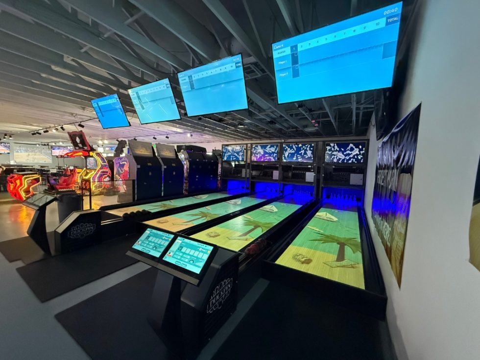 Oregon Duckpin Bowling Installation with On-Lane Projection