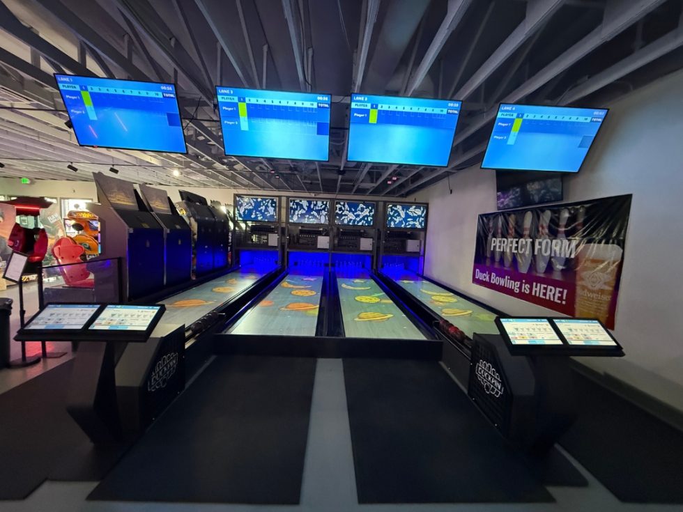 Oregon Duckpin Bowling Installation with On-Lane Projection